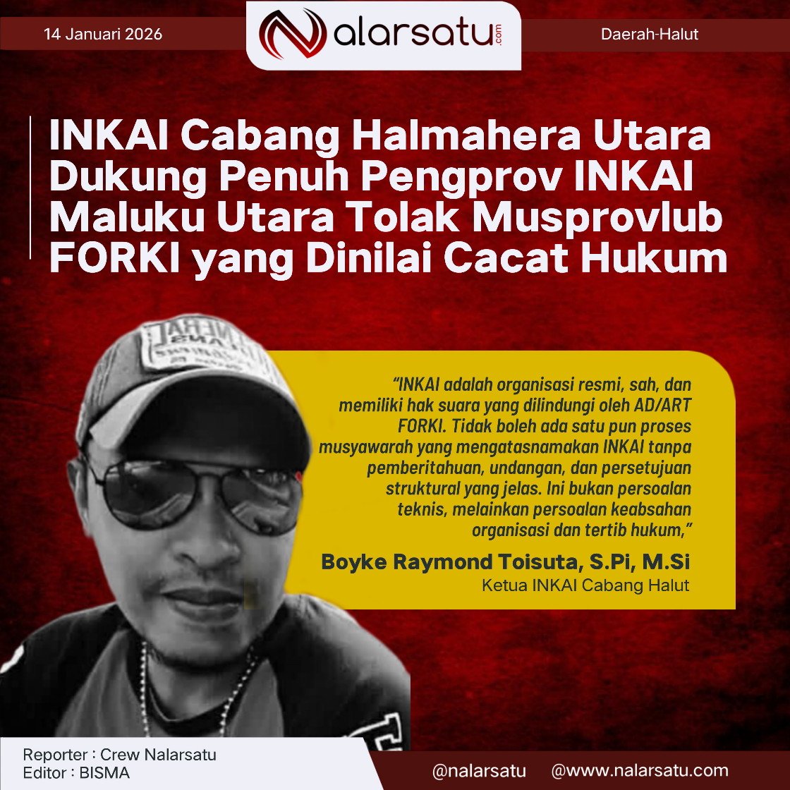 INKAI Cabang Halmahera Utara Dukung Penuh Pengprov INKAI Maluku Utara ...