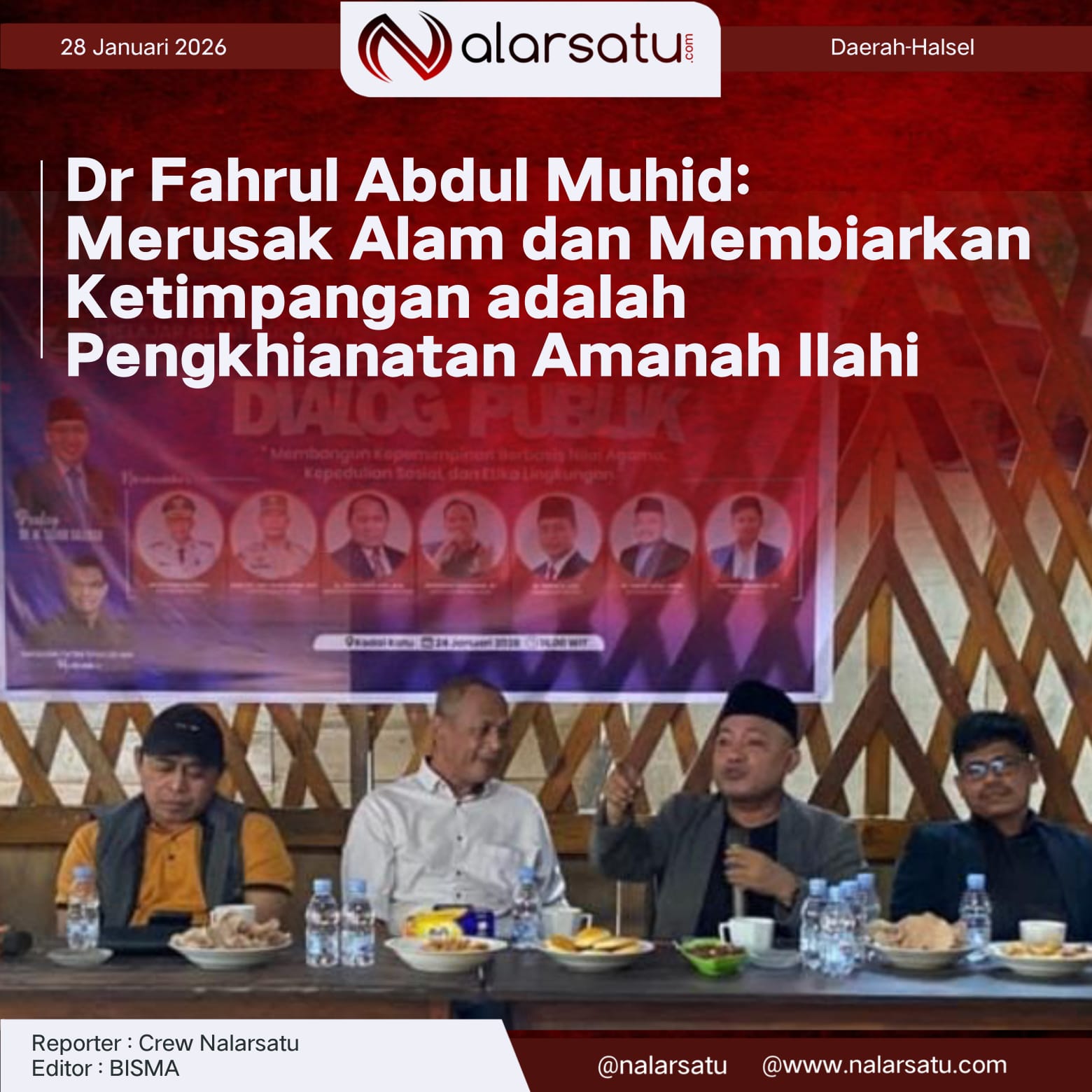 Dr. Fahrul Abdul Muhid: Merusak Alam dan Membiarkan Ketimpangan adalah ...
