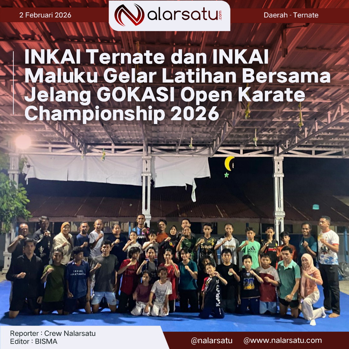 INKAI Ternate dan INKAI Maluku Gelar Latihan Bersama Jelang GOKASI Open ...