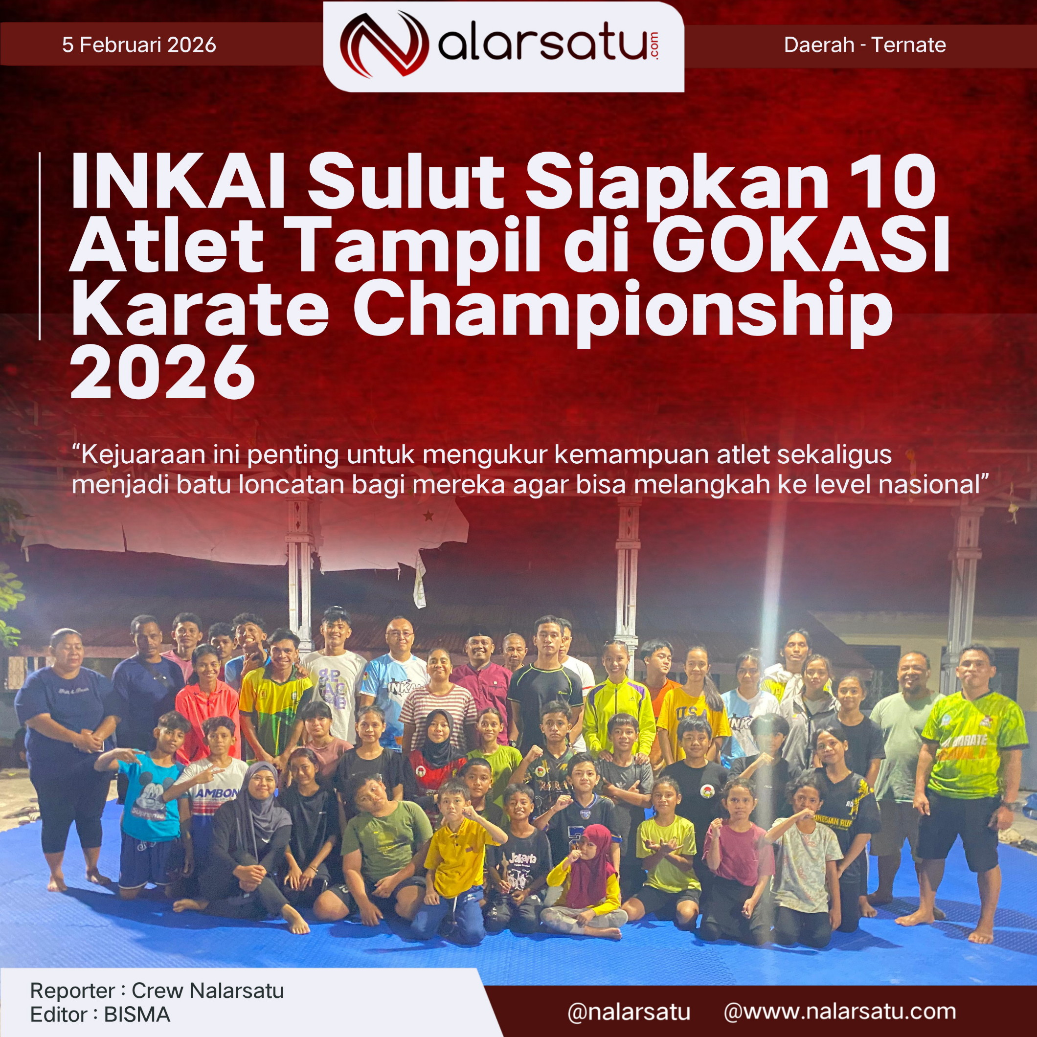 INKAI Sulut Siapkan 10 Atlet Tampil di GOKASI Karate Championship 2026 ...