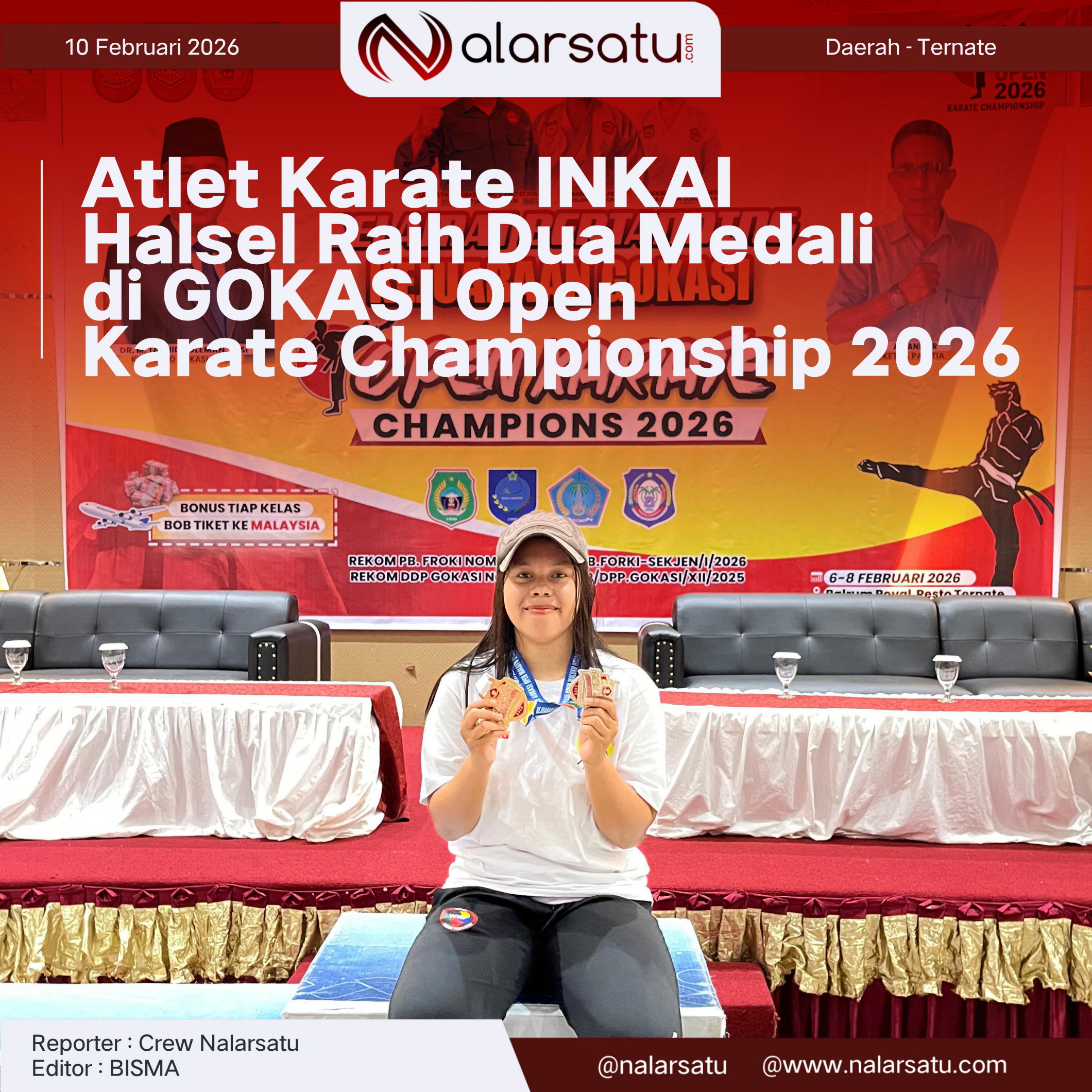Atlet Karate INKAI Halsel Raih Dua Medali di GOKASI Open Karate ...