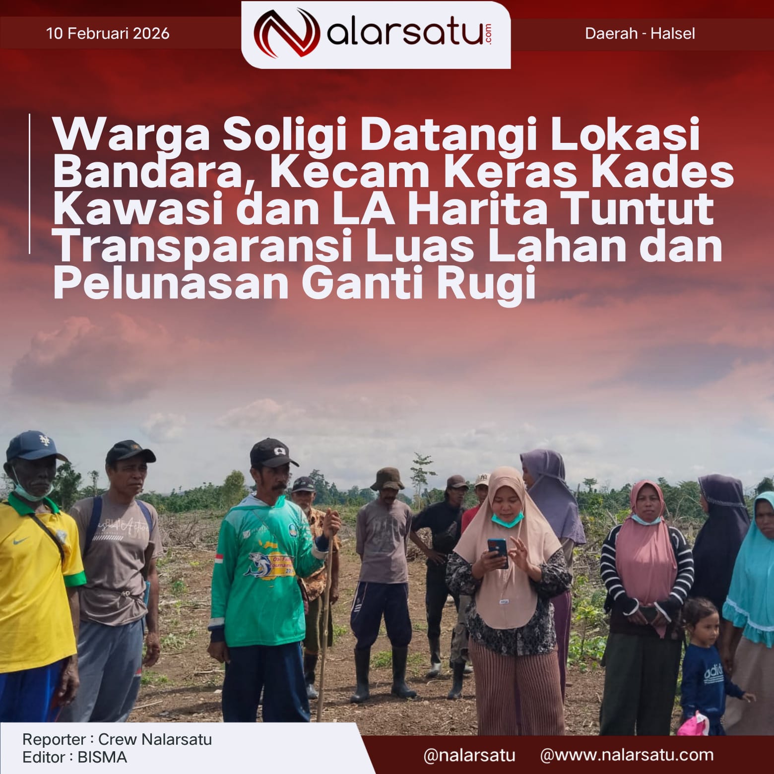 Warga Soligi Datangi Lokasi Bandara, Kecam Keras Kades Kawasi dan LA ...