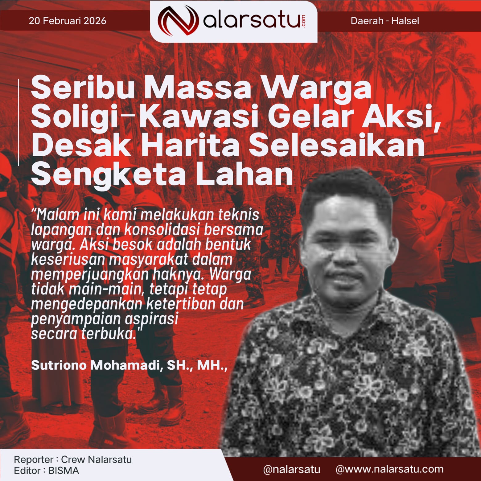 Besok Sabtu, Ribuan Warga Soligi–Kawasi Turun Lagi: CSR Harita ...
