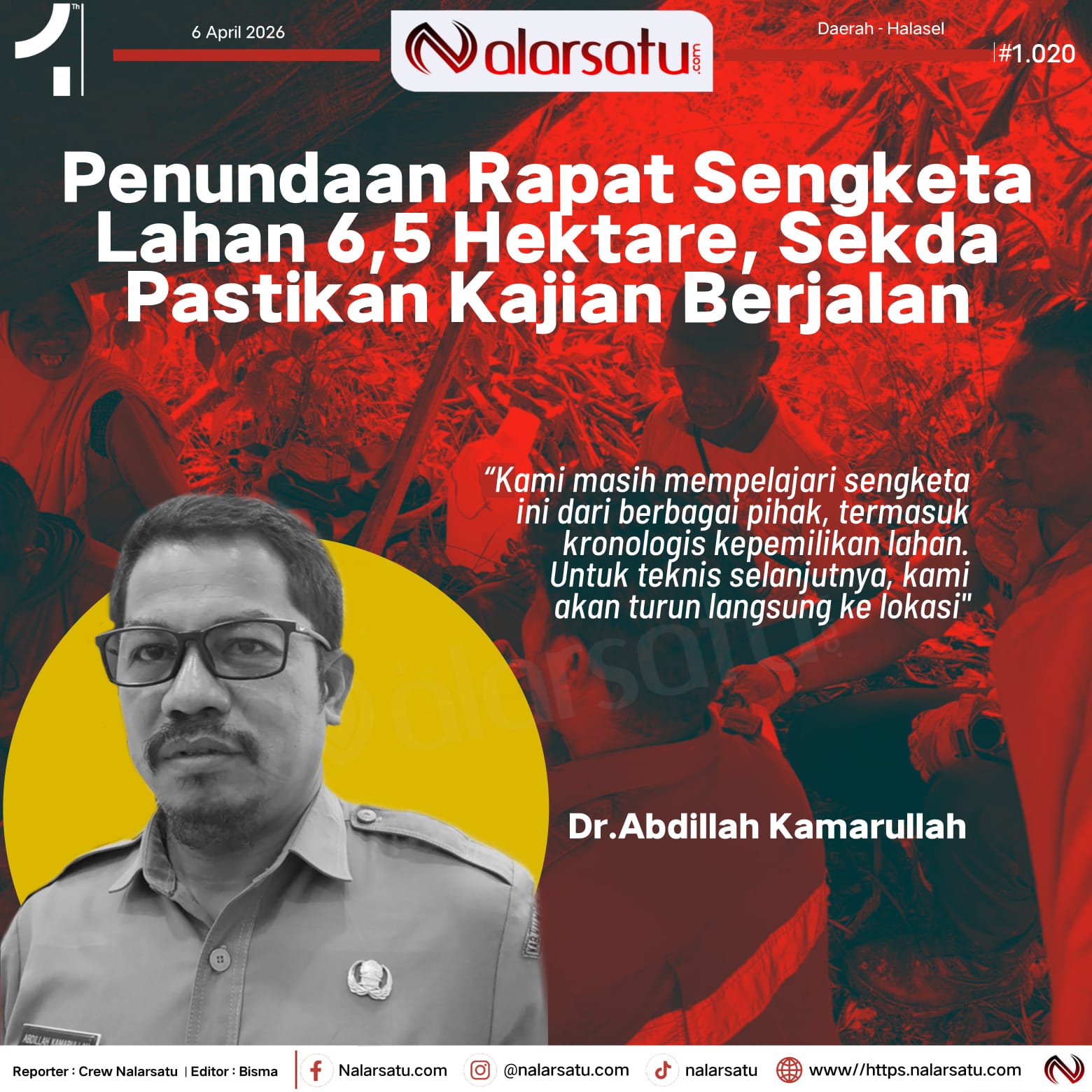 Penundaan Rapat Sengketa Lahan 6,5 Hektare, Sekda Pastikan Kajian ...